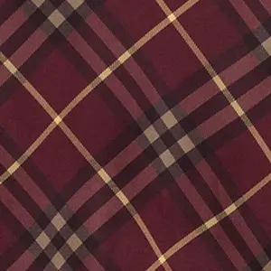 Burberry Wool-silk Check Panel T-shirt - Red