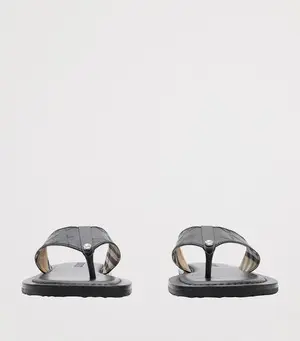 Burberry Embossed Check Pavilion Sandals