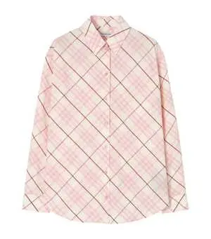 Burberry Cotton Check Shirt - Pink