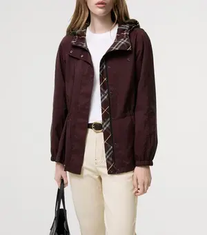 Burberry Reversible Checked Hooded Jacket