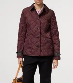 Burberry Quilted Fernleigh Jacket - Red