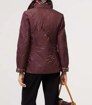 Burberry Quilted Fernleigh Jacket - Red