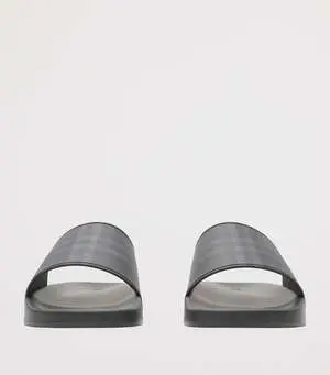 Burberry Checked Rubber Slides