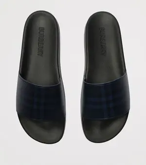 Burberry Checked Rubber Slides