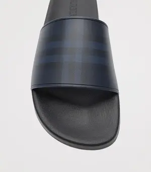 Burberry Checked Rubber Slides