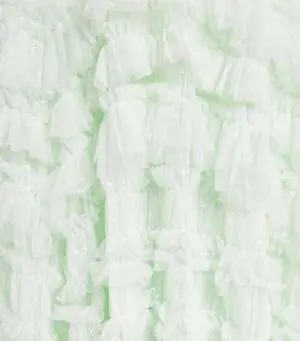NEEDLE & THREAD Tulle Ruffle Maxi Dress