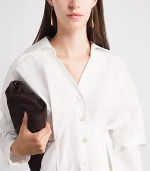 Palmer//harding Cotton Honesty Opens Shirt - White