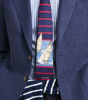 Polo Ralph Lauren Silk Sailboat Neck Tie