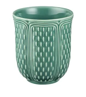 GIEN Pont Aux Choux Rice Grain Pattern Teacup - Blue