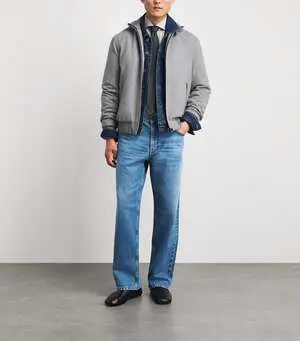 Pal Zileri Wool-blend Padded Bomber Jacket