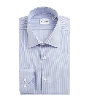 Pal Zileri Cotton Stripe Shirt - Blue