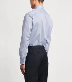 Pal Zileri Cotton Stripe Shirt - Blue