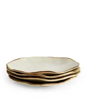 SOHO HOME Set Of 4 Emden Side Plates - Neutral