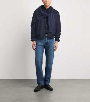 Canali Wool Bomber Jacket
