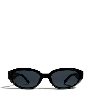 Le Specs Le Bijou Oval Sunglasses - Black