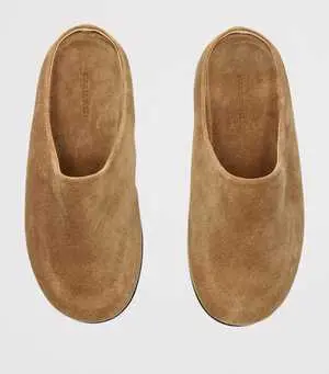Dear Frances Suede Vico Clogs - Beige
