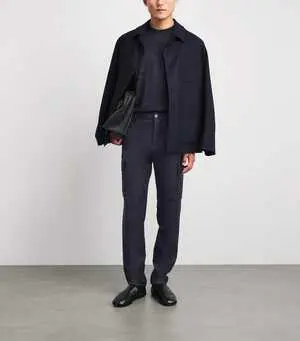 Paul & Shark Virgin Wool Cargo Trousers
