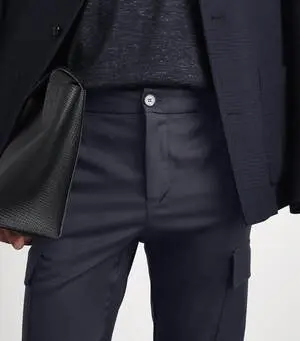 Paul & Shark Virgin Wool Cargo Trousers