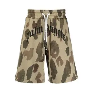 Palm Angels Camouflage Military Pattern Shorts