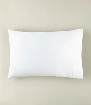 PEACOCK ALLEY Clara Sateen Pillowcases - White