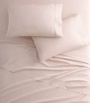 PEACOCK ALLEY Clara Sateen Pillowcases - White