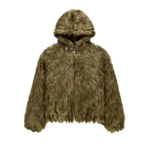 SP5DER Fur Hooded Jacket