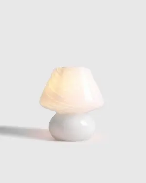 Quince Swirled Glass Table Lamp, Size