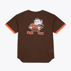 Mitchell & Ness Cleveland Browns Head Coach Mesh Full-button Fashion Jersey - Brown