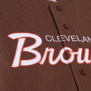 Mitchell & Ness Cleveland Browns Head Coach Mesh Full-button Fashion Jersey - Brown