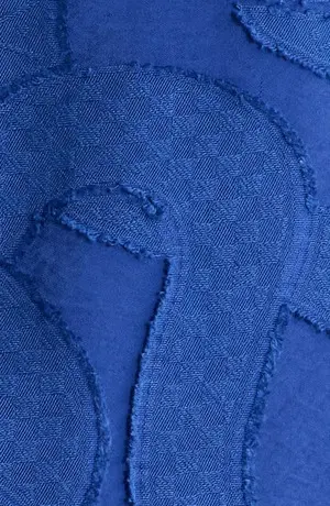 WAX LONDON Curzon Jacquard Camp Shirt - Blue