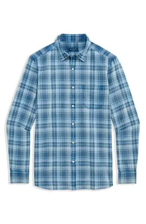 Vineyard Vines Seafarer Plaid Slub Button-down Shirt - Moonshine