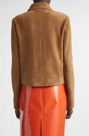 FERRAGAMO Boxy Nubuck Jacket