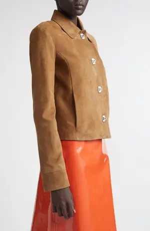 FERRAGAMO Boxy Nubuck Jacket