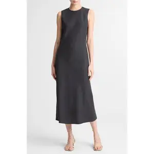 Vince Bias Shell Midi Dress - Ink