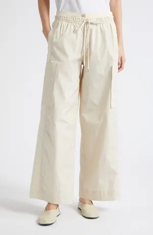 3.1 PHILLIP LIM 3.1 Phillip Lim Double Waistband Cotton Poplin Cargo Pants