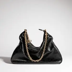 Gucci Lady Lunetta Chain Medium Shoulder Bag Leather