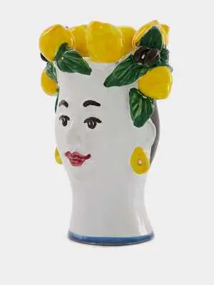 LES-OTTOMANS Handpainted Sculpture Vase