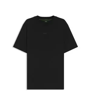 BOSS Relaxed-fit T-shirt In A Stretch Cotton Blend - Black
