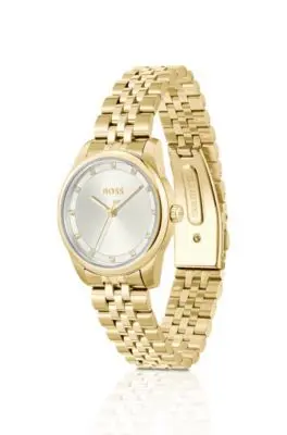 BOSS Crystal-embellished Gold-tone Steel Watch - Assorted Pre Pack