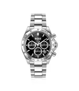 BOSS Hero 2.0 Black Dial Chronograph Watch With Steel Bracelet - Assorted Pre Pack