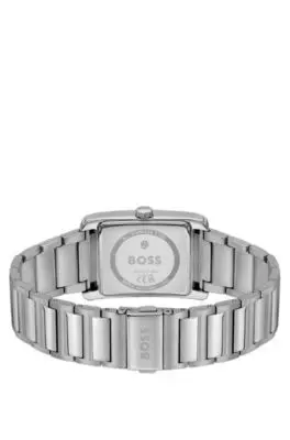 BOSS Principle Link-bracelet Watch With Blue Textured Skeleton Dial