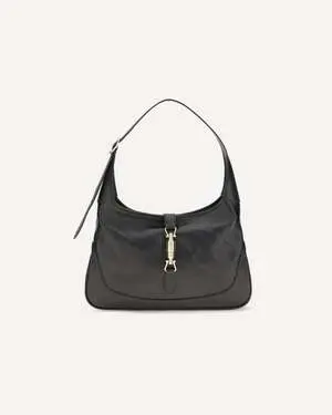 Gucci Jackie 1961 Soft Grained Leather Shoulder Bag - Black