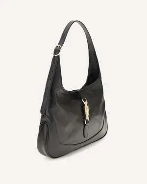 Gucci Jackie 1961 Soft Grained Leather Shoulder Bag - Black