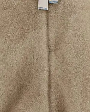 Herno Hooded Jacket In Eco-fur - Beige