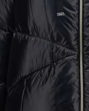 Herno Quilted Down Jacket With Drawstring And Fur Trimmed Hood