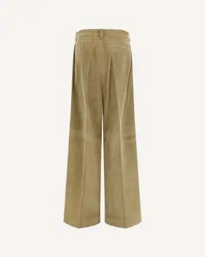 RÓHE Corduroy Flared Trousers - Beige