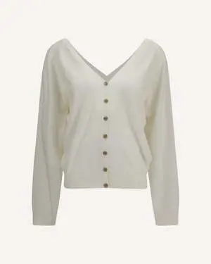 LISA YANG Jiani Cashmere Cardigan - Cream