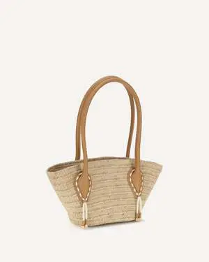 CHRISTIAN LOUBOUTIN Venus Mini Tote Bag - Beige