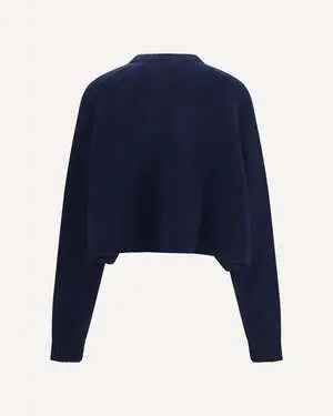 LISA YANG Karine Ribbed Crew Neck Sweater - Blue
