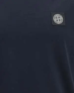 Stone Island Logo Patch T-shirt Ale - Blue